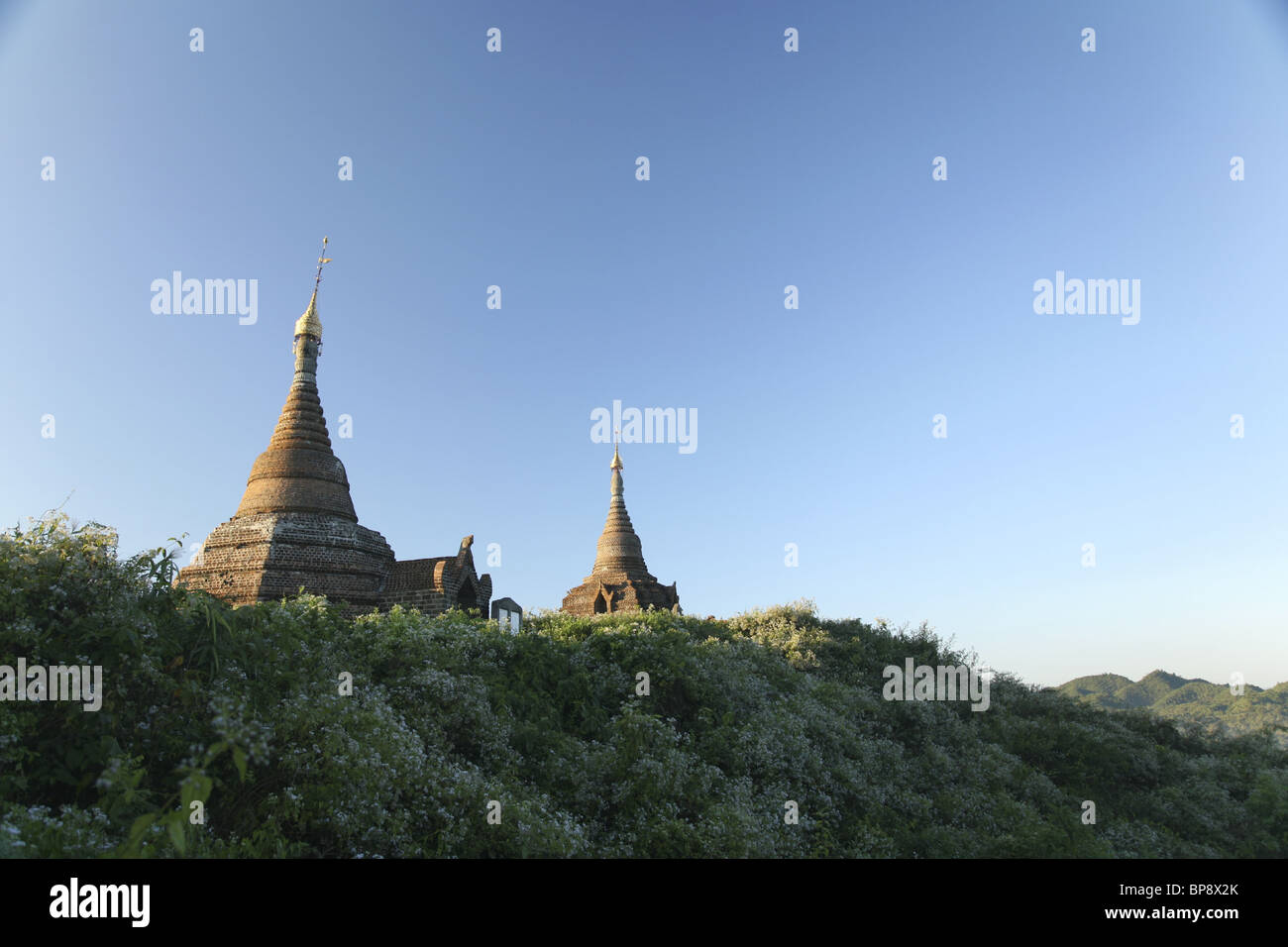 The Ruins of Historic Towers Made From Brick. Myanmar Stock Photo - Alamy