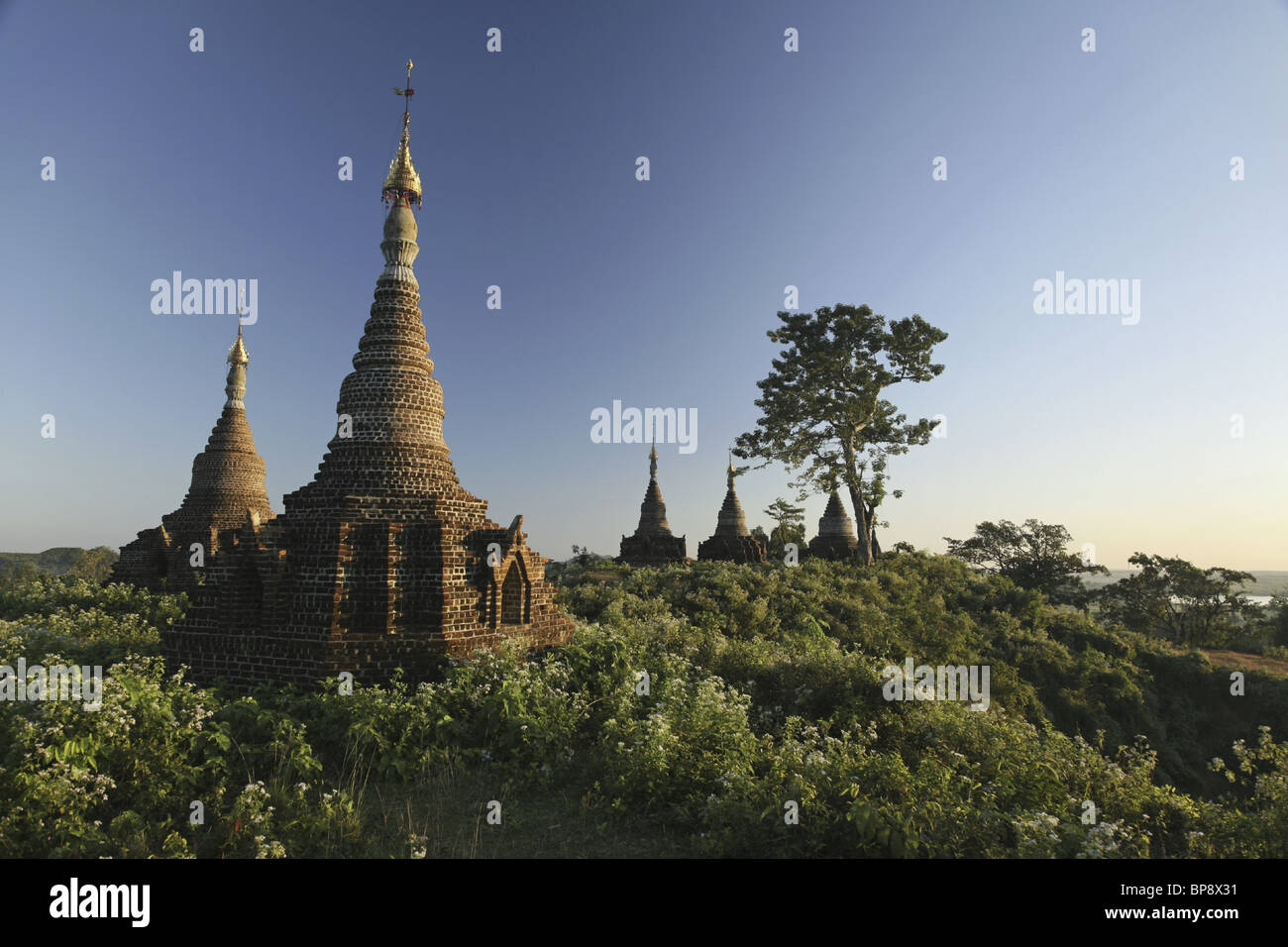 The Ruins of Historic Towers Made From Brick. Myanmar Stock Photo - Alamy