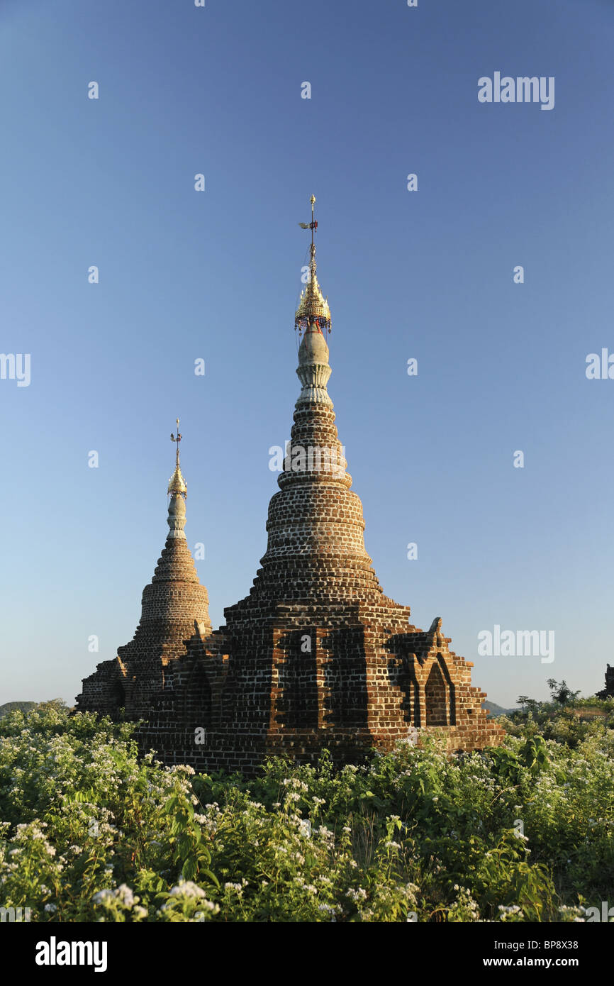 The Ruins of Historic Towers Made From Brick. Myanmar Stock Photo - Alamy