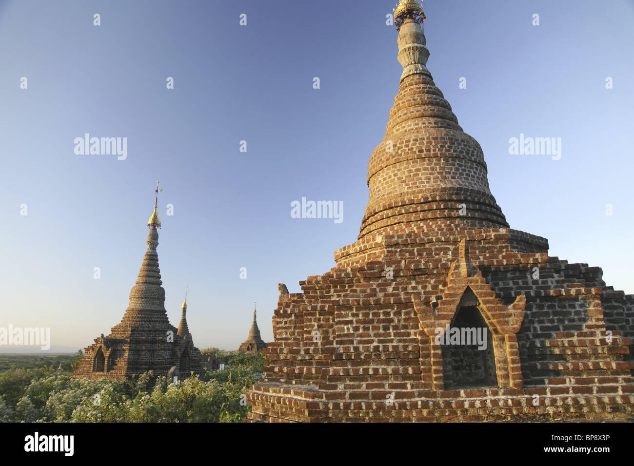 The Ruins of Historic Towers Made From Brick. Myanmar Stock Photo - Alamy