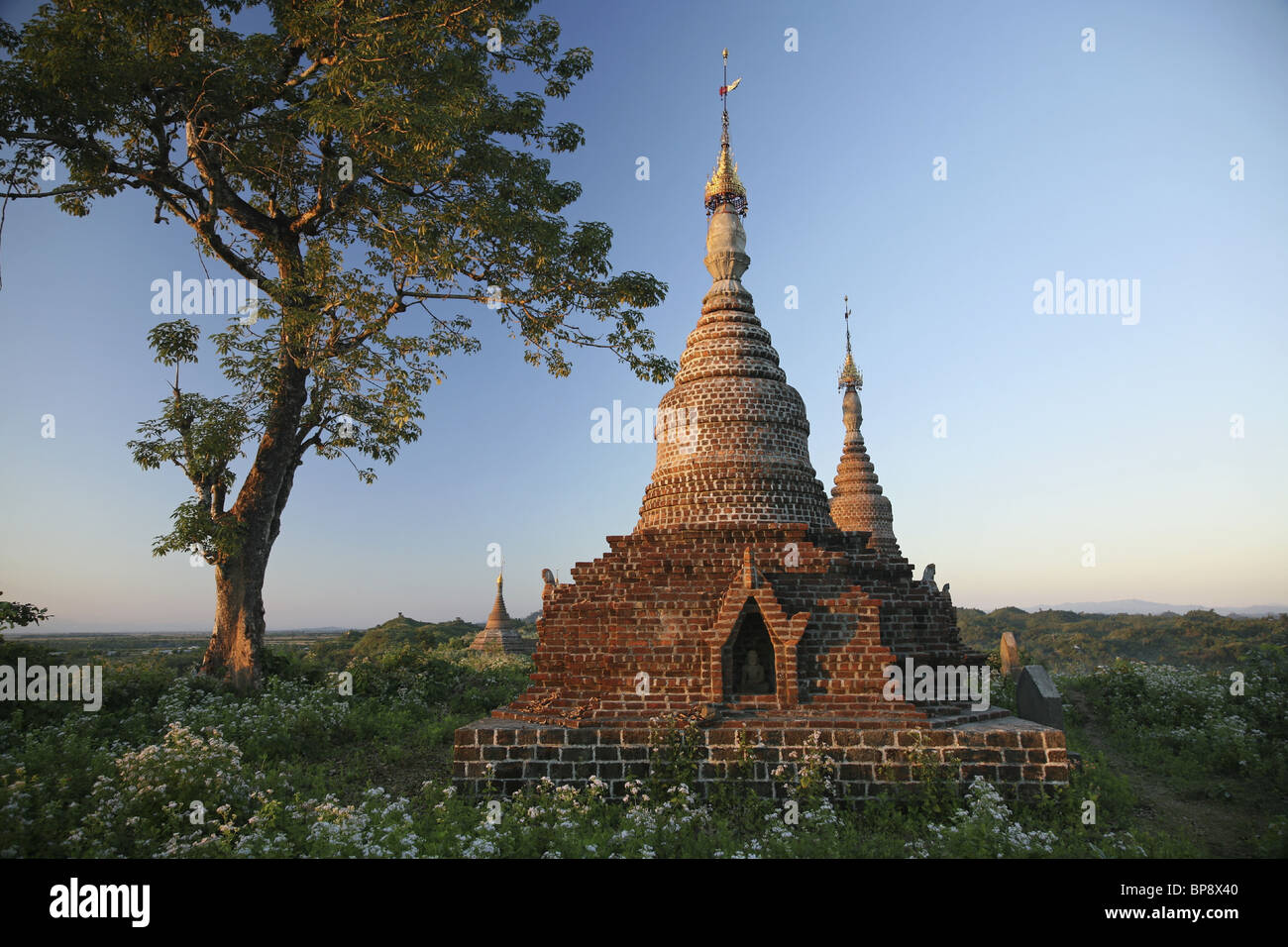 The Ruins of Historic Towers Made From Brick. Myanmar Stock Photo - Alamy