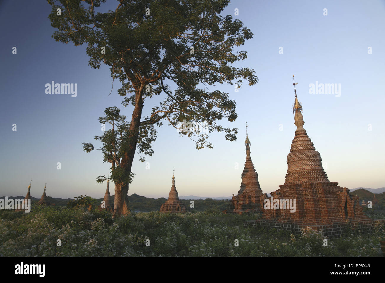 The Ruins of Historic Towers Made From Brick. Myanmar Stock Photo - Alamy