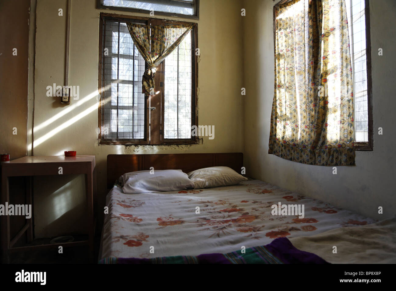 Bedroom With Bed and Sunlight, Taungkok, Myanmar Stock Photo - Alamy