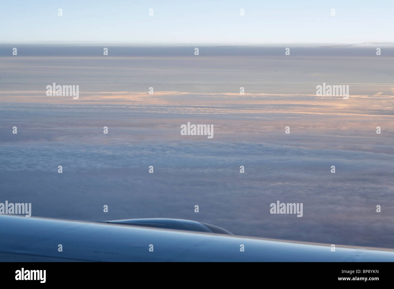 Clouds at Sunlight From Airplane Stock Photo - Alamy