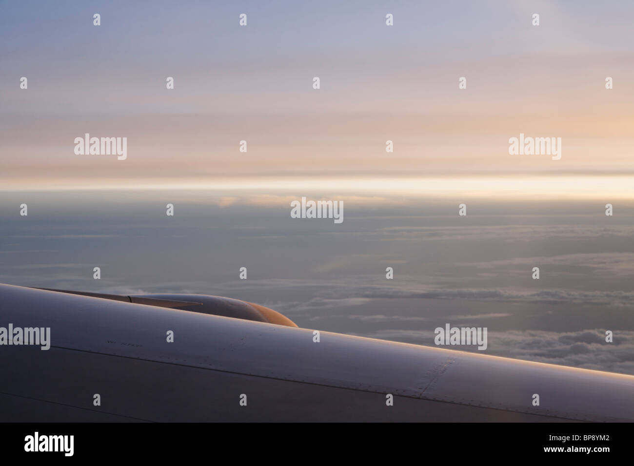 Clouds at Sunlight From Airplane Stock Photo - Alamy