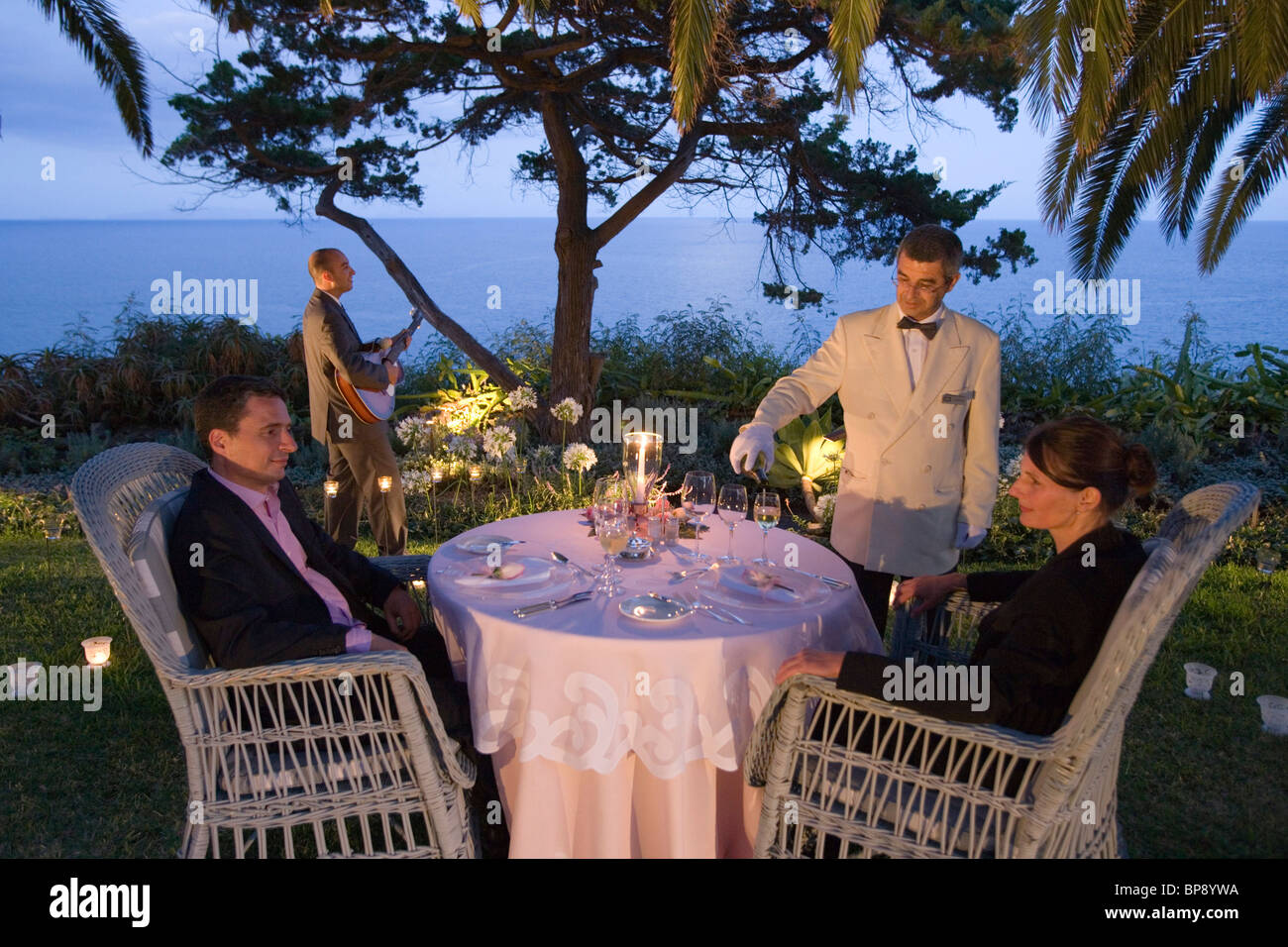 Moonlight Dinner in the garden of Reid's Palace Hotel, Funchal, Madeira ...