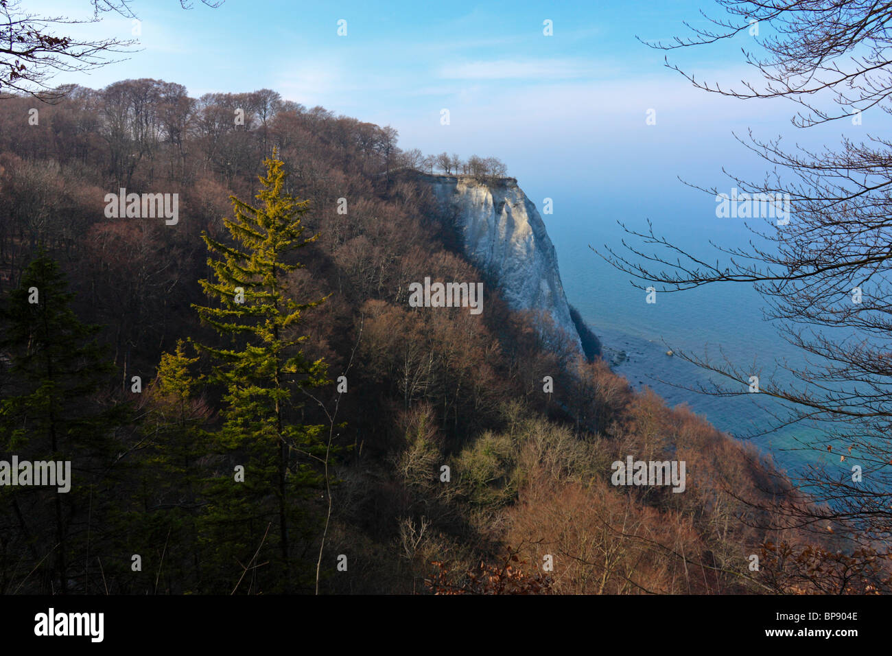 Chalk Cliffs at the Baltic Coast of Ruegen Island, Germany Stock Photo ...