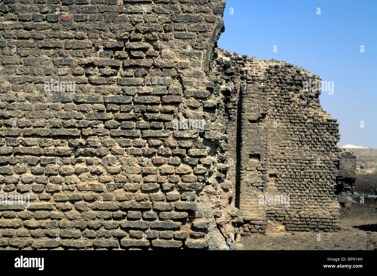 Ruins of houses abandoned in the 12th century, al-Fustat, original ...