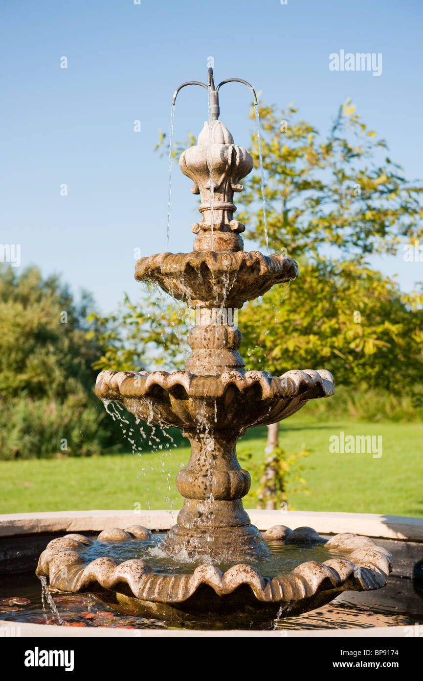 Spouting water fountain in nature environment at summer Stock Photo - Alamy