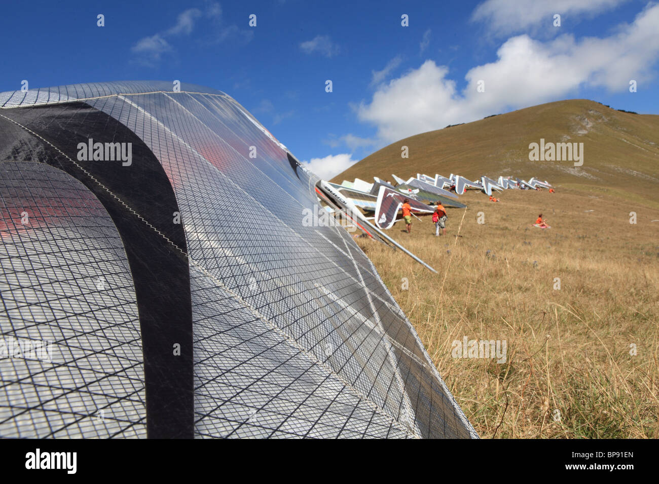 hang glider wing Stock Photo - Alamy
