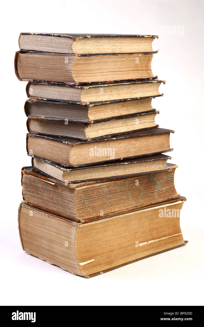 A stack of old books Stock Photo - Alamy