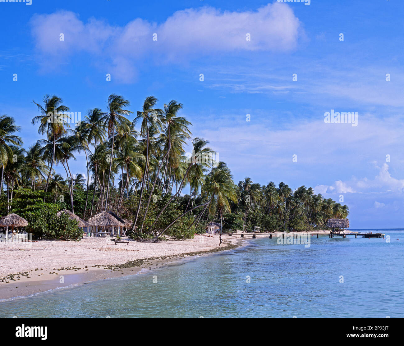 Beach and Jetty, Pigeon Point, Tobago, Trinidad and Tobago, Caribbean ...