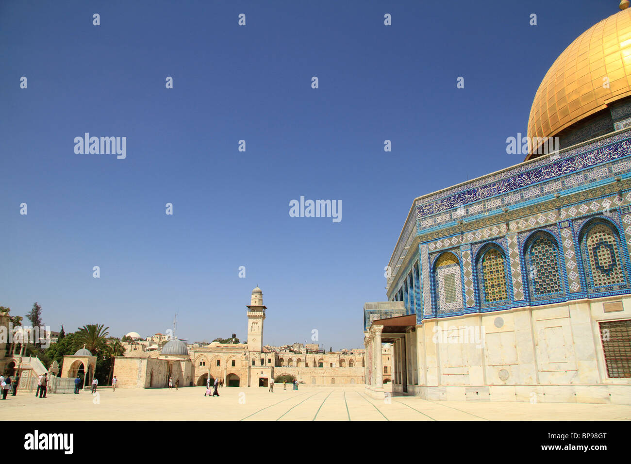 Israel, Jerusalem, the Dome of the Rock at Haram esh Sharif Stock Photo ...