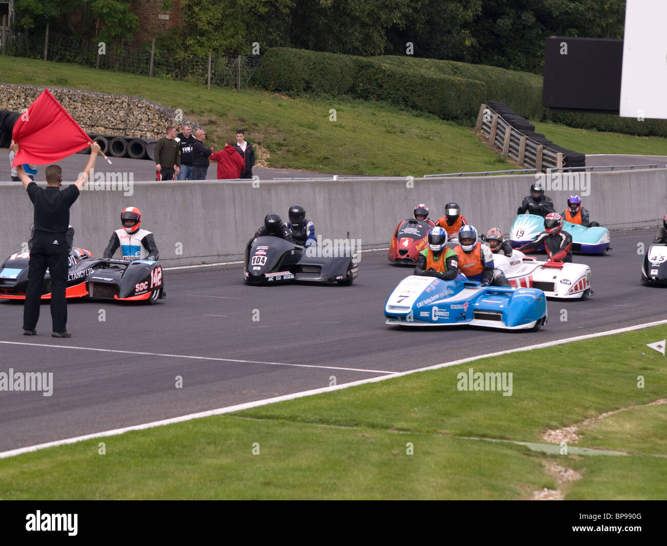 on the starting grid Stock Photo - Alamy