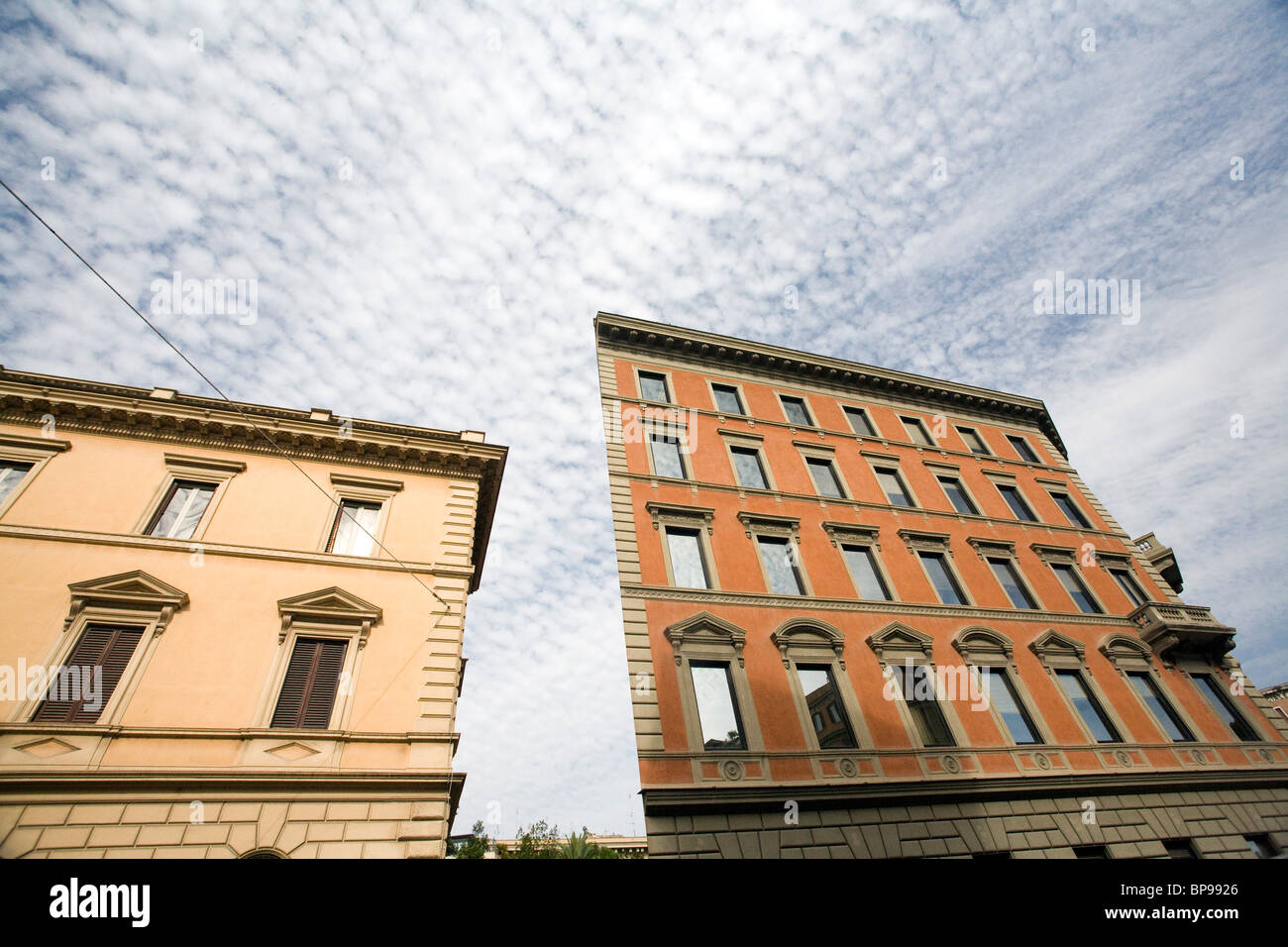 Typical houses in the capital of Italy, Rome, Italy Stock Photo - Alamy