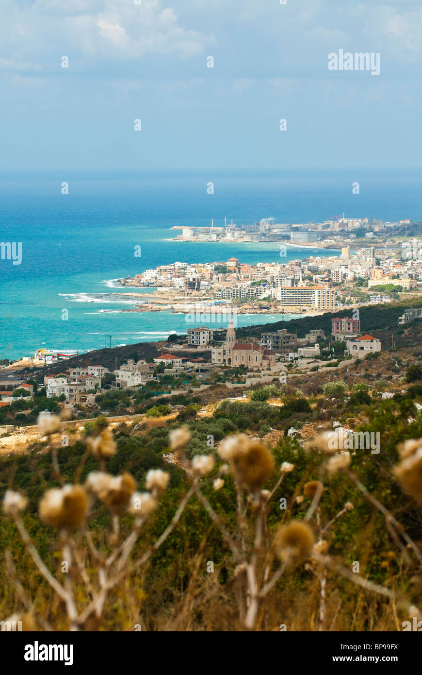 View of Byblos city by the Mediterranean sea Lebanon Middle East Stock ...