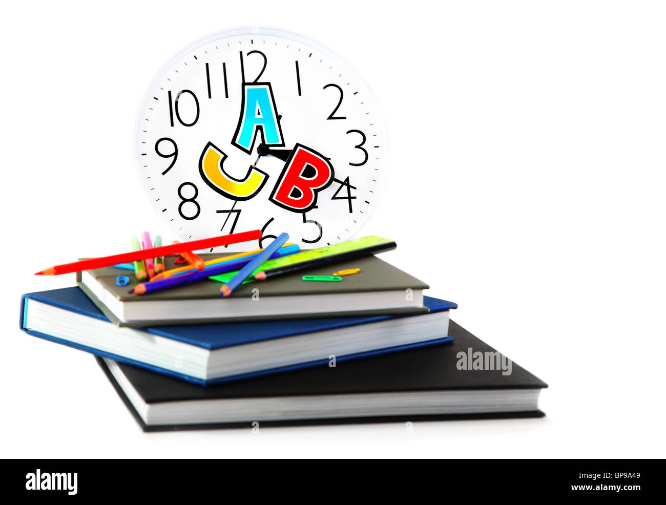 study-time-conceptual-image-of-education-knowledge-stock-photo-alamy