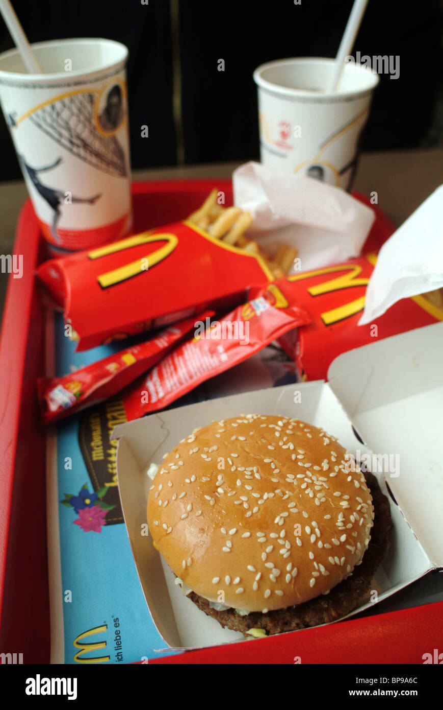 A meal at McDonald's Stock Photo - Alamy