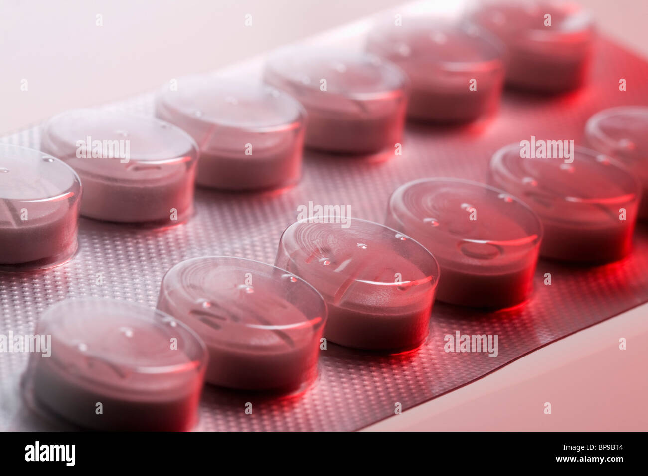 Rows Of Packaged Pills Stock Photo - Alamy