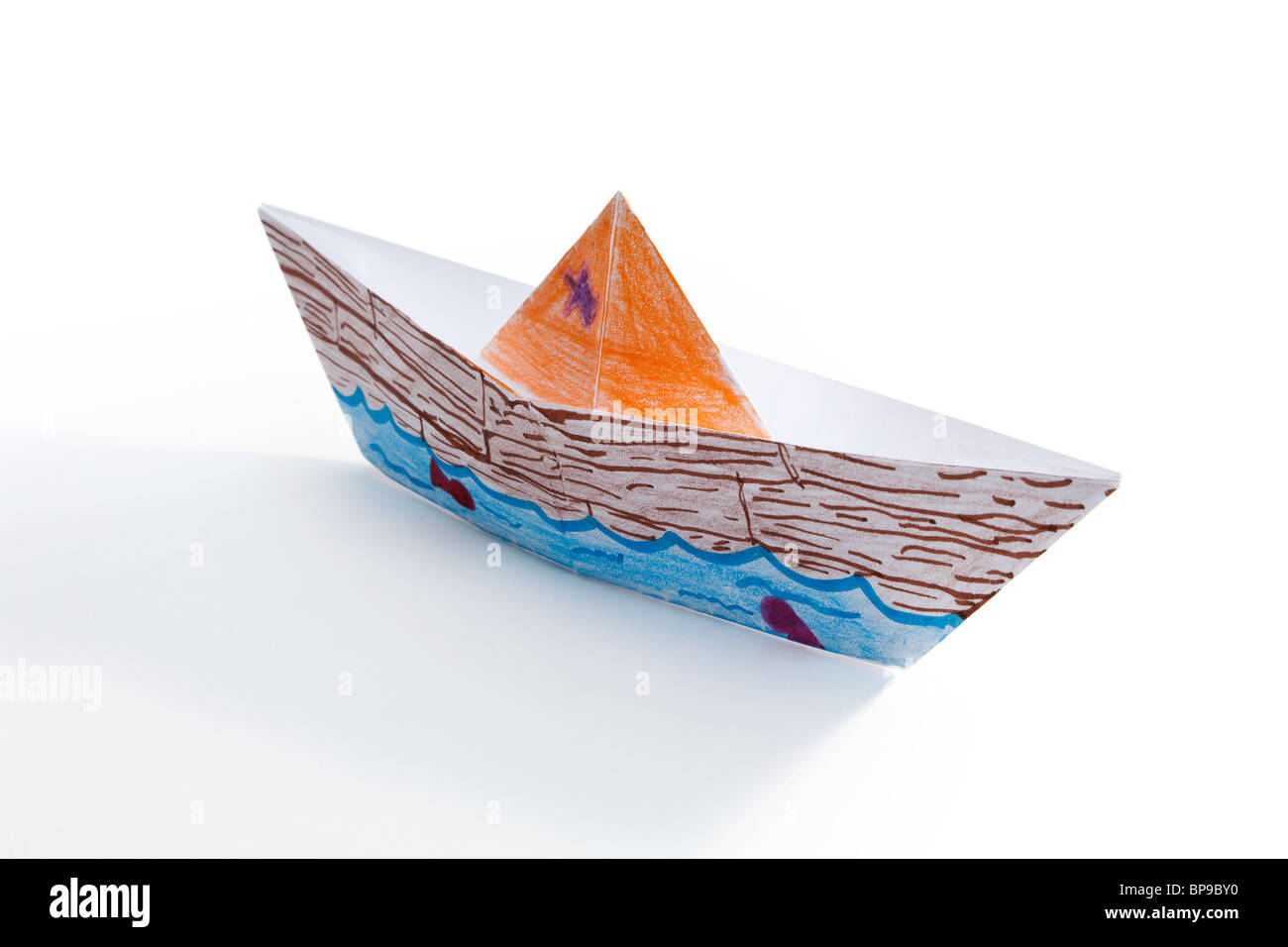 Child with toy boat hi-res stock photography and images - Alamy