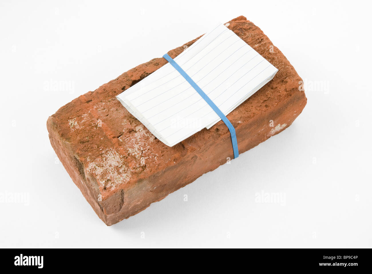 Red Brick and Threat letter with white background Stock Photo - Alamy