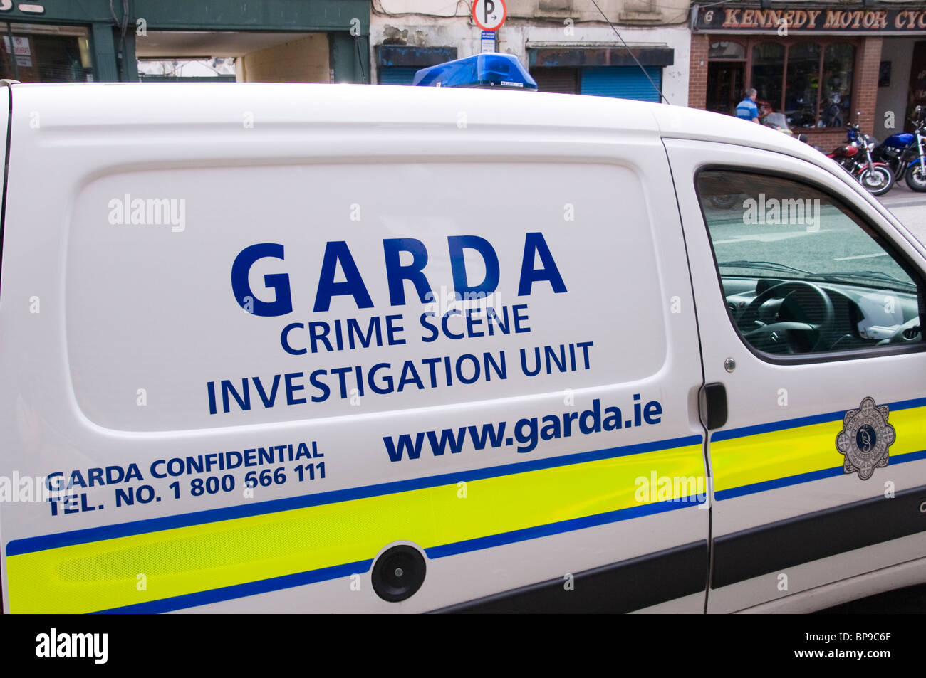 garda crime scene investigation unit vehicle in Drogheda Ireland Stock ...