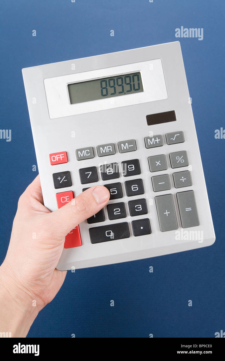 a calculator close up shot Stock Photo - Alamy