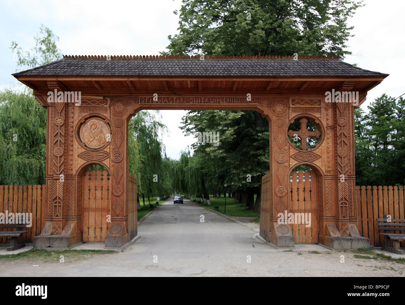 Old Architectural Feature Sculpted From A Single Tree Standard Prime ...