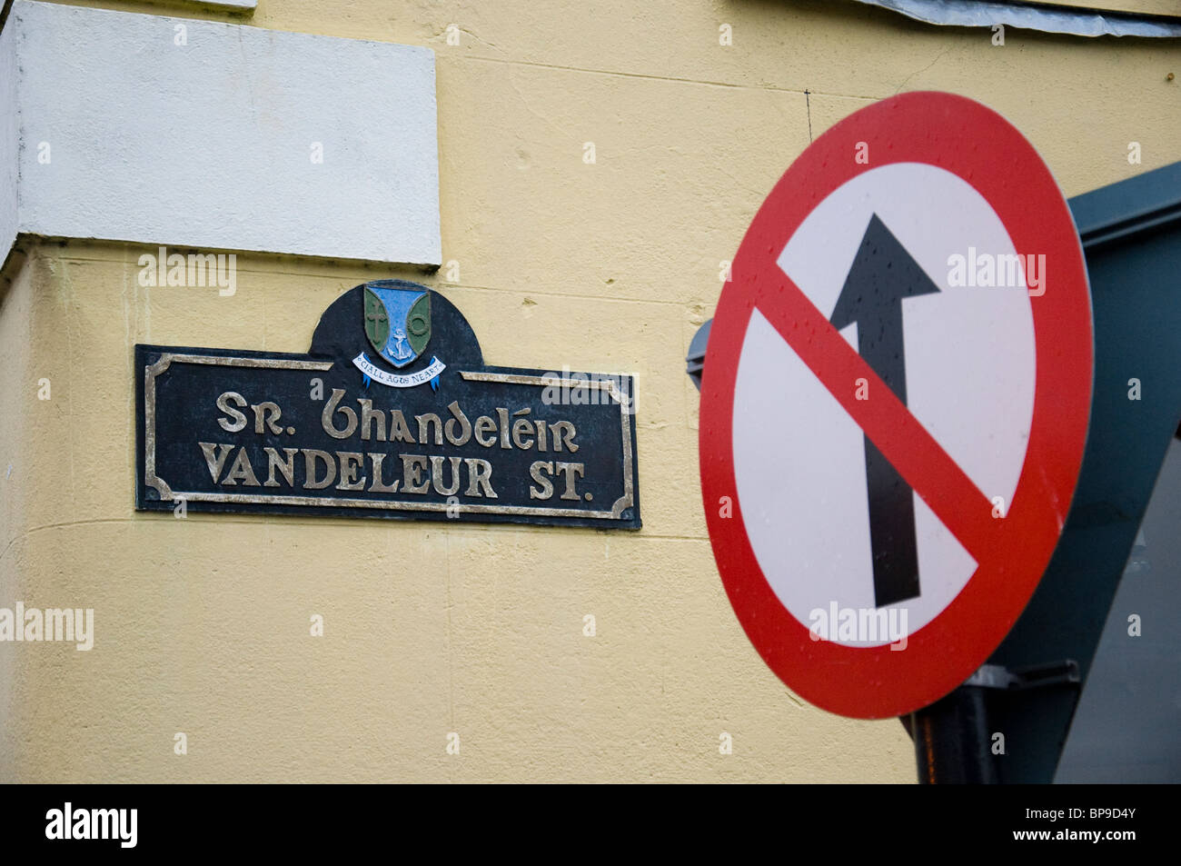 sign for vandeleur street in kilrush county clare ireland Stock Photo ...