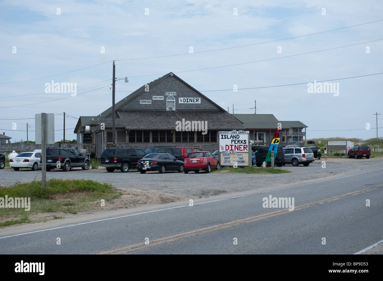 Buxton, Outer Banks, NC, USA, Island Perks Diner typical of the local ...
