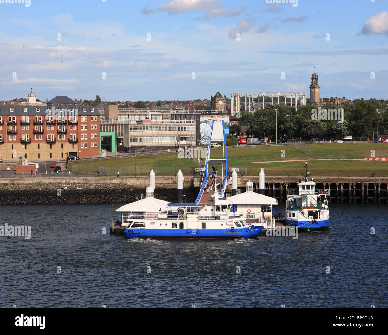 River Tyne ferries moored at South Shields, England, UK Stock Photo - Alamy