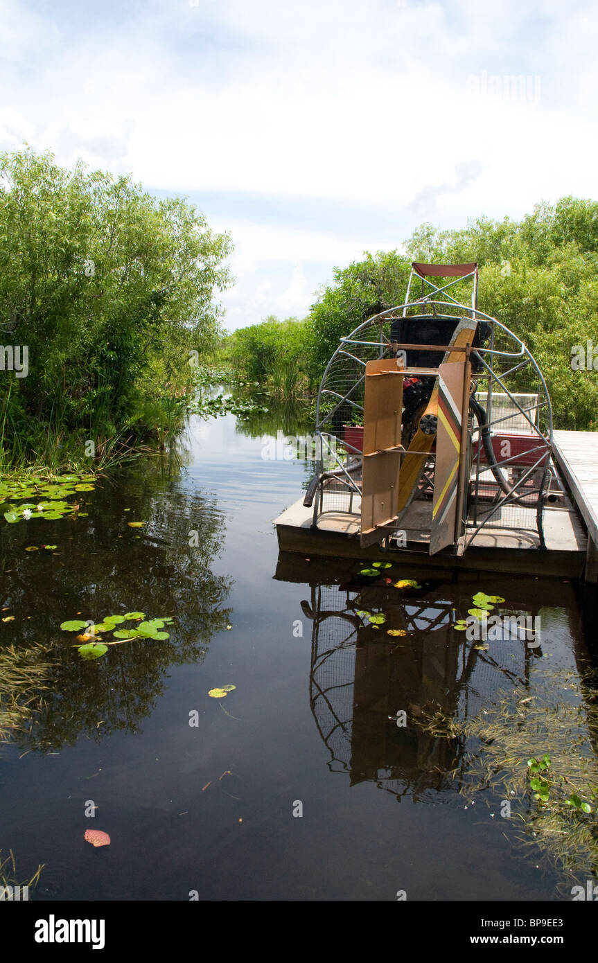 Airboat in the Everglades in the Southern State of Florida in the USA ...