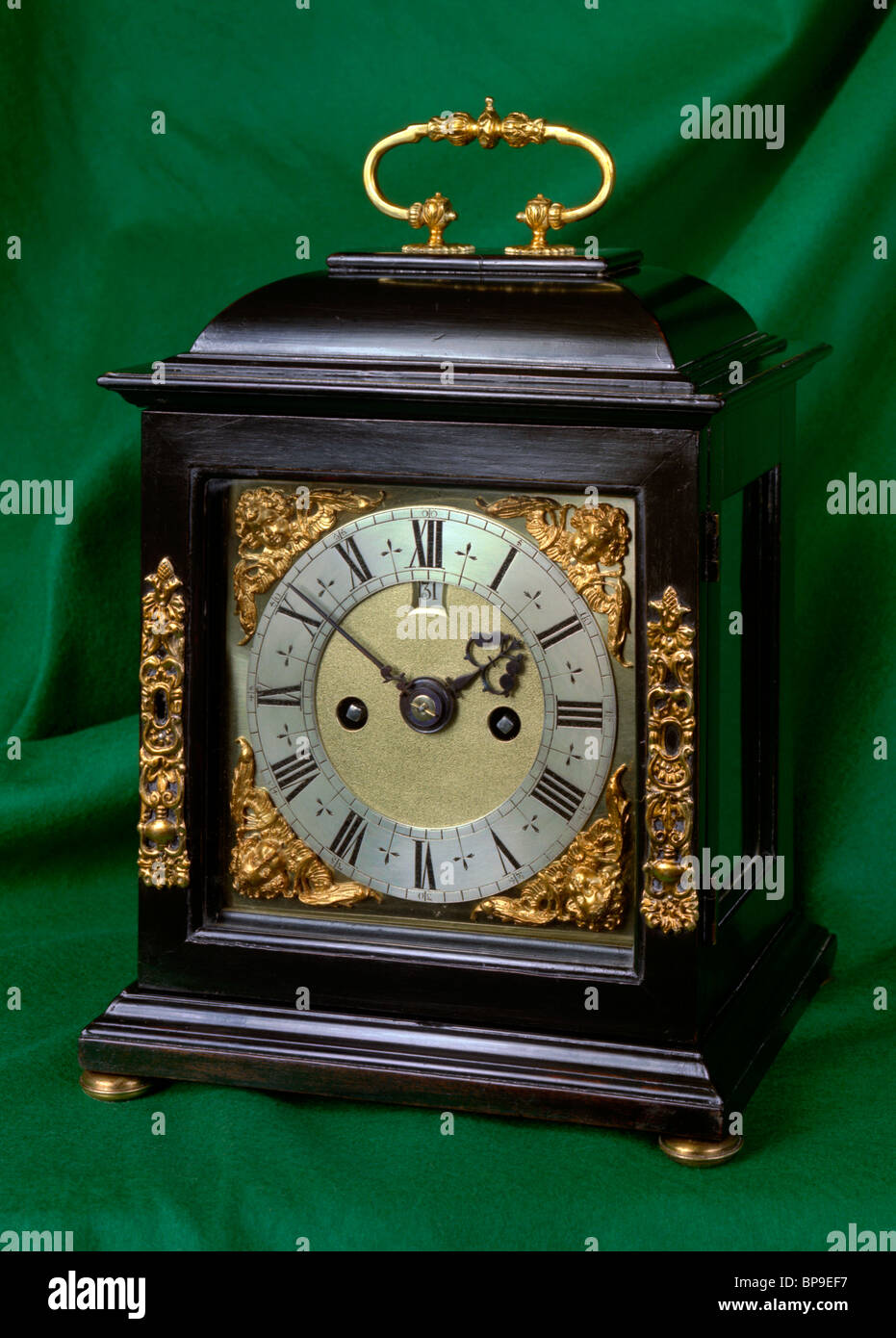 English Bracket clock Stock Photo - Alamy