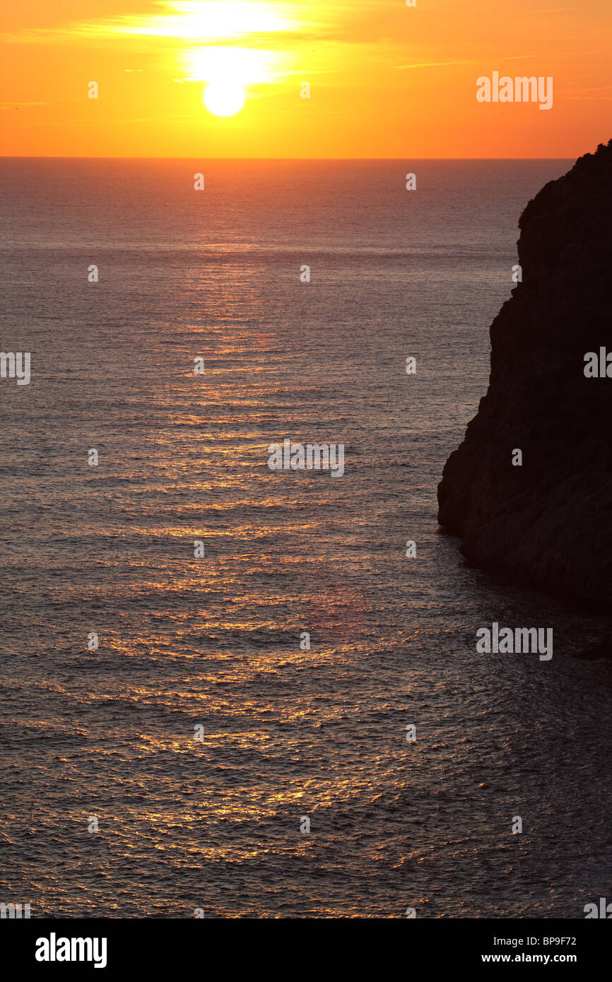 Sunset in Mallorca Spain Stock Photo - Alamy