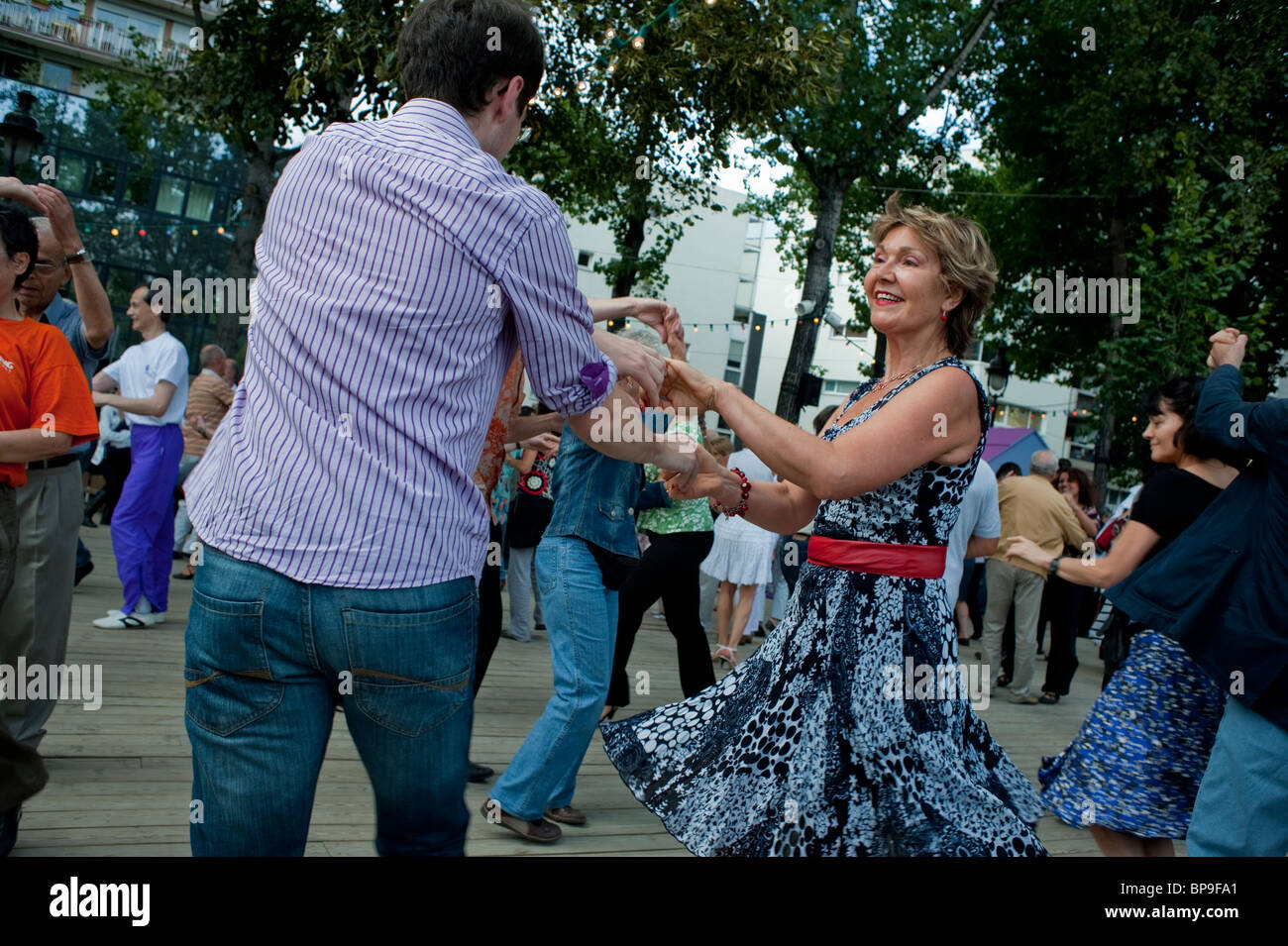 Paris, France, Adult Couples, Rock'n'Roll Style Street Swing Dancing ...