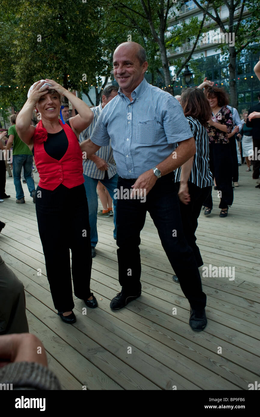 Paris, France, Adults in Retro Clothing Rock n Roll Style Dancing at ...