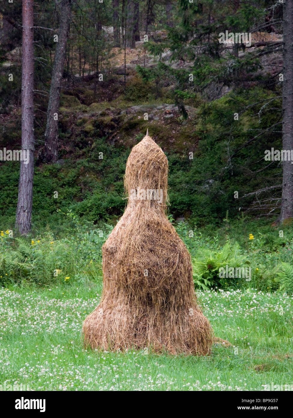 A single haystack Stock Photo - Alamy