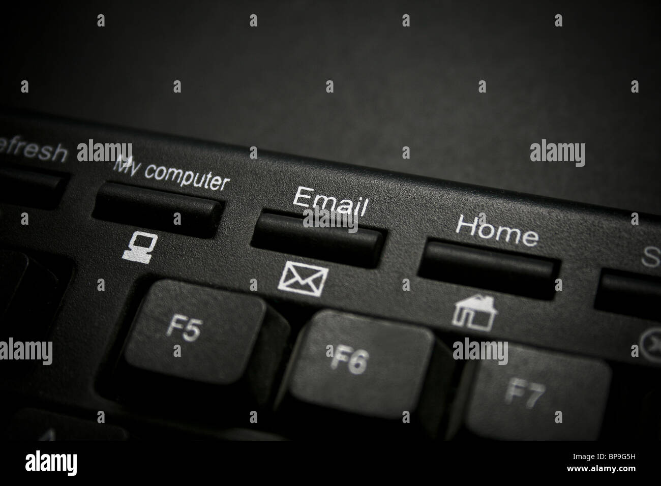 A close-up image of an Email Key on a Keyboard Stock Photo - Alamy