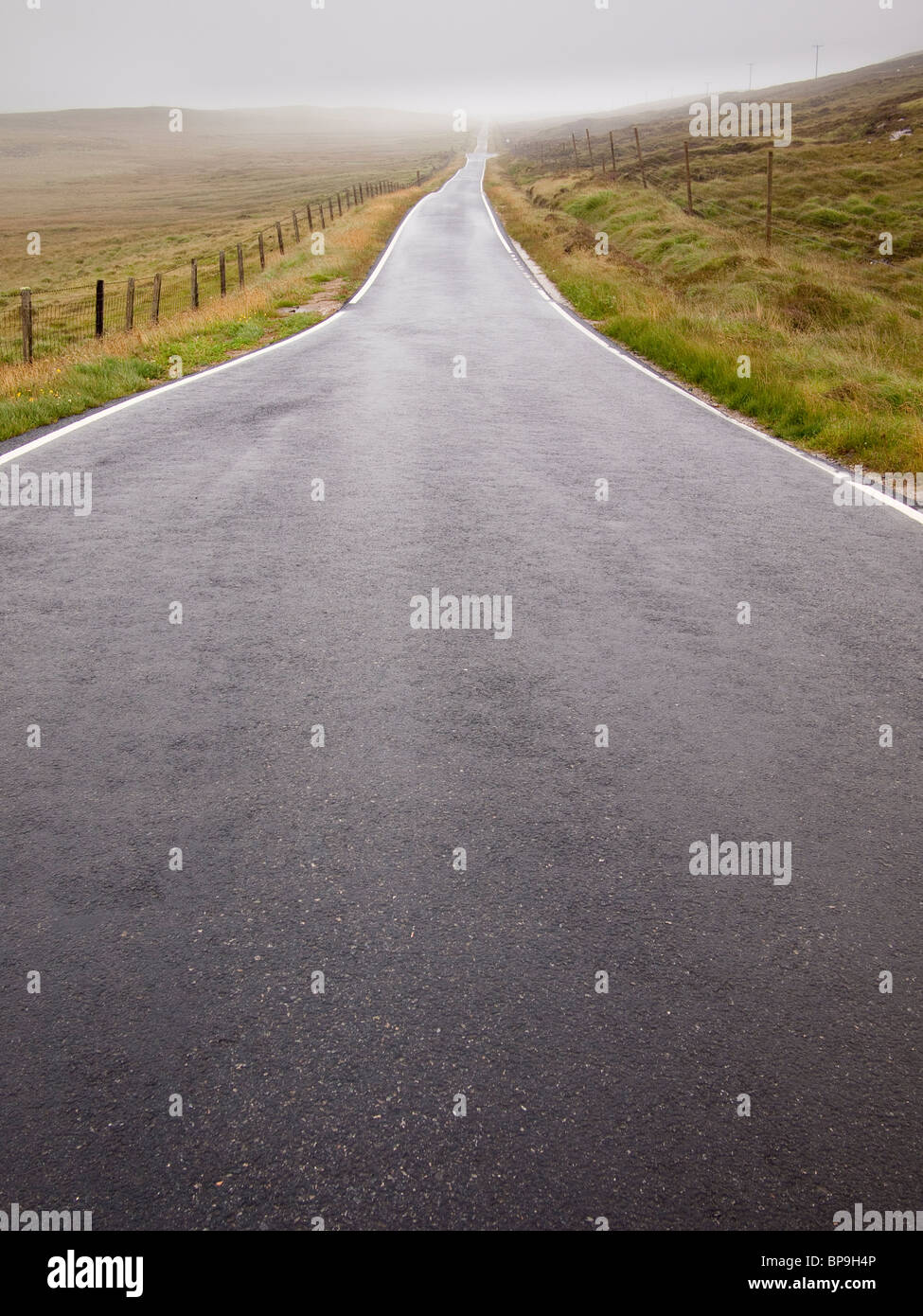 Road on North Uist, Outer Hebrides, Scotland Stock Photo - Alamy