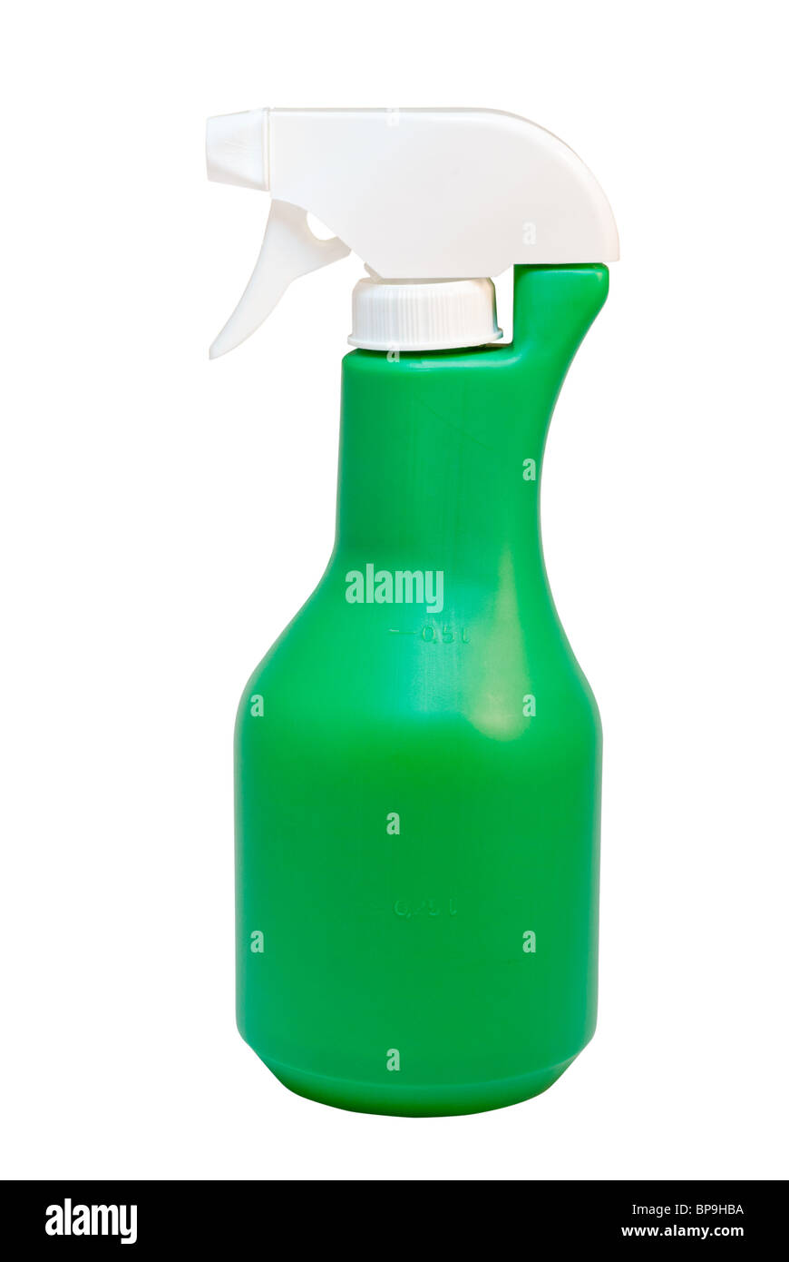 green plastic sprayer isolated on white background white background ...