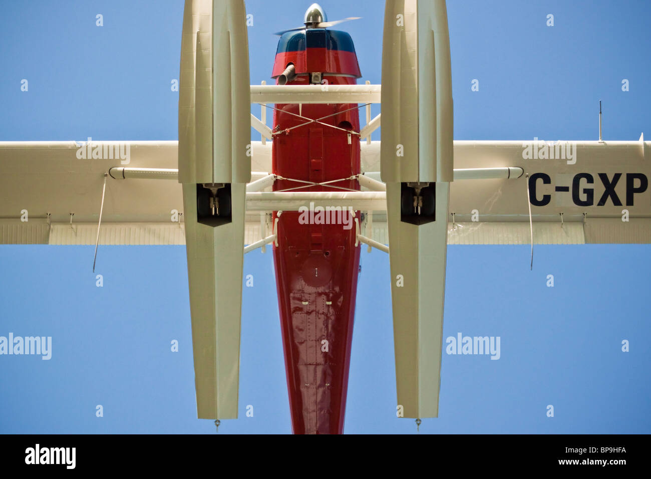 Float plane from beneath Stock Photo - Alamy