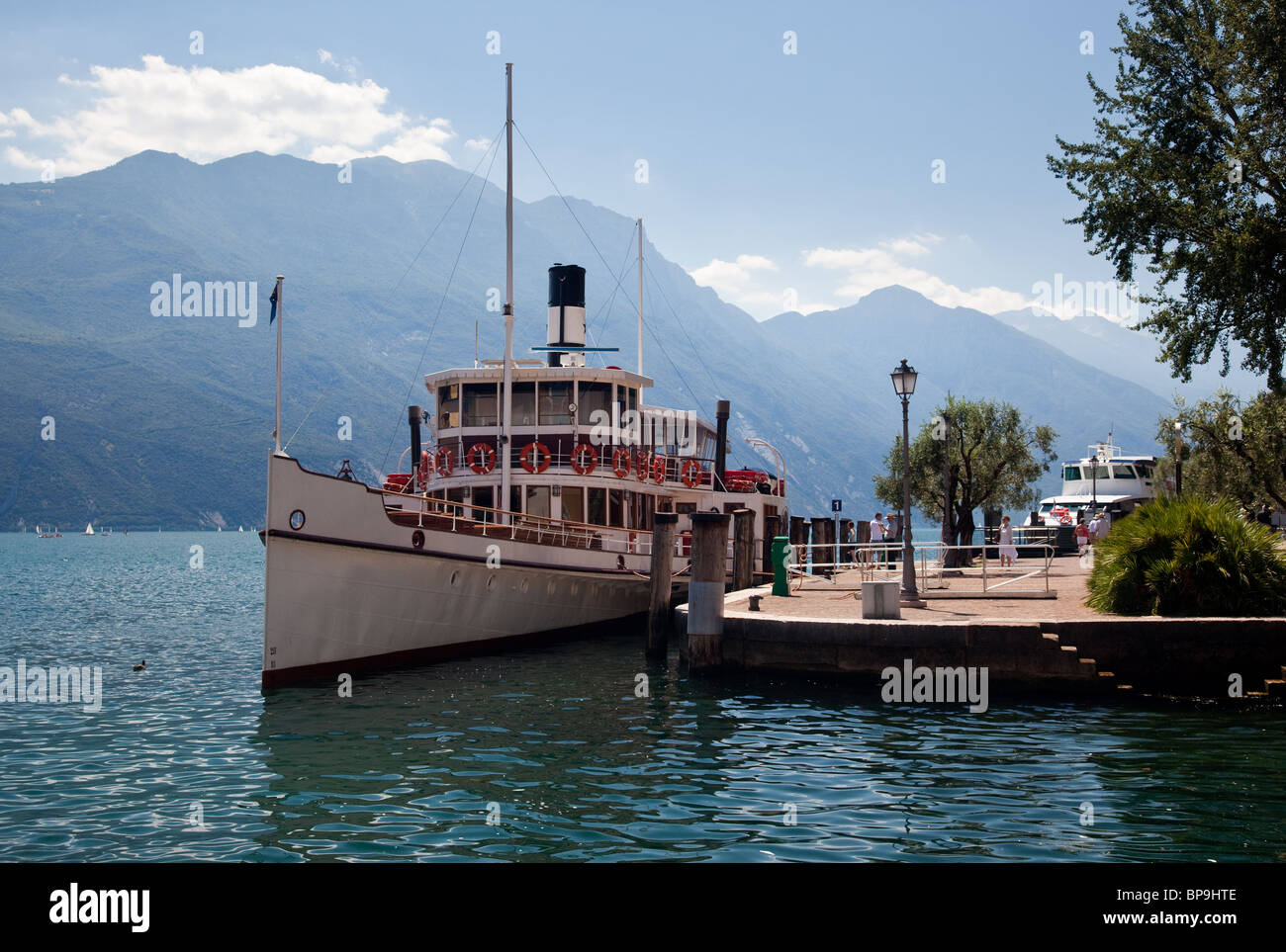 Paddle ferry Zanardelli docked at Riva on Lake Garda Stock Photo - Alamy