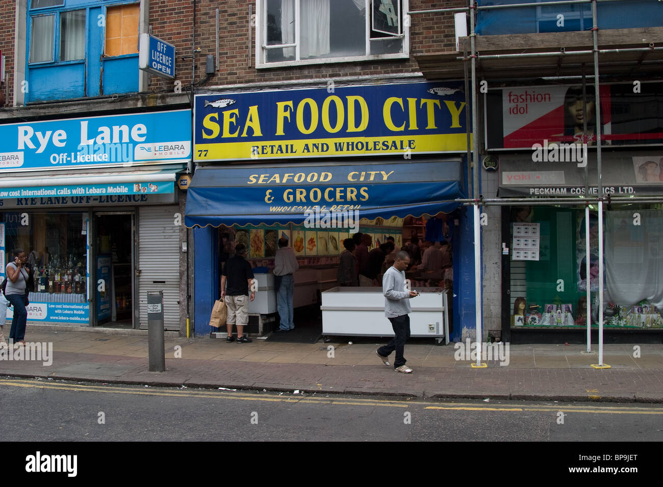 shops peckham south London Stock Photo - Alamy