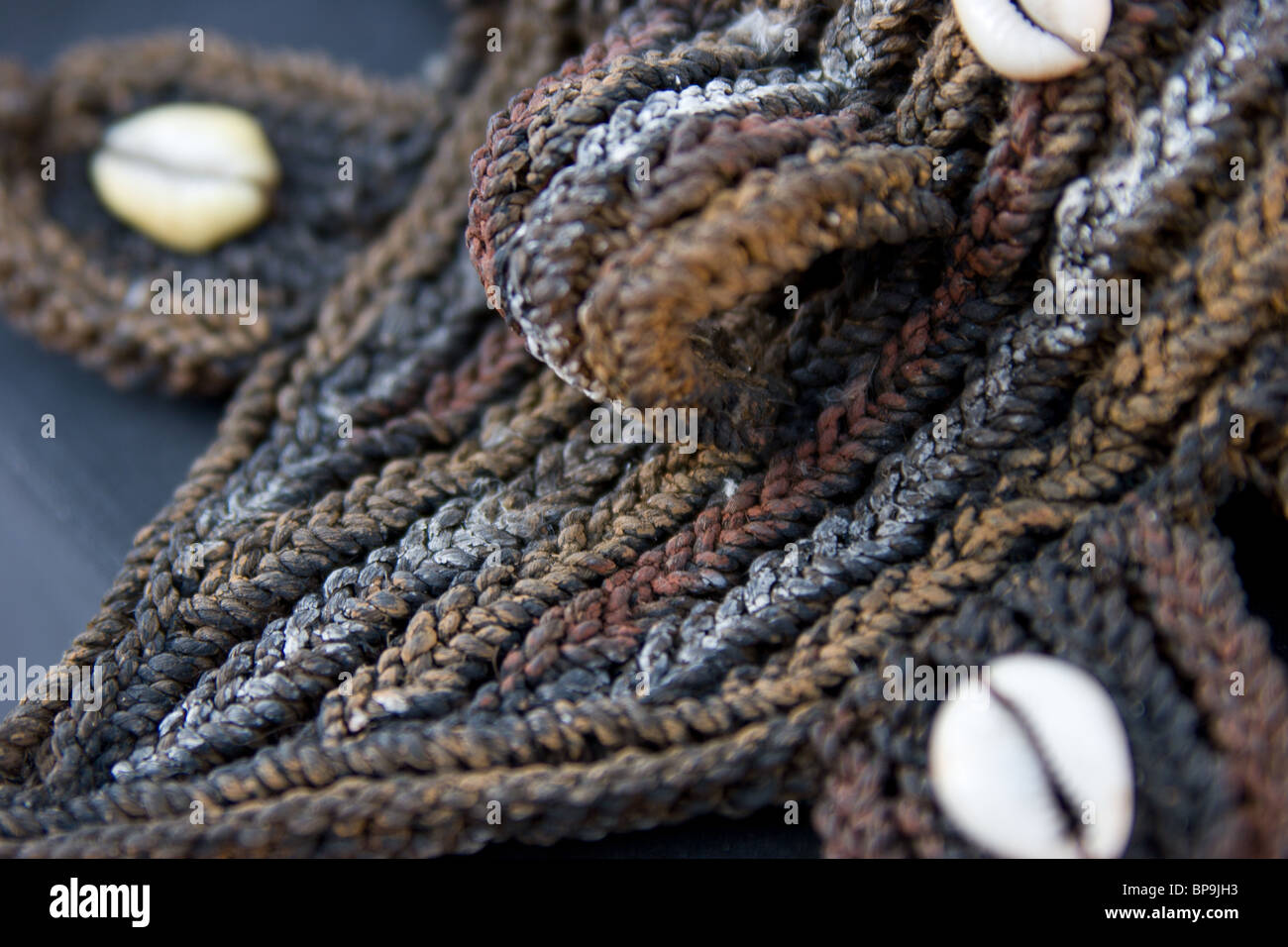 Ancient African complex woven cord artifact with seashell Stock Photo ...