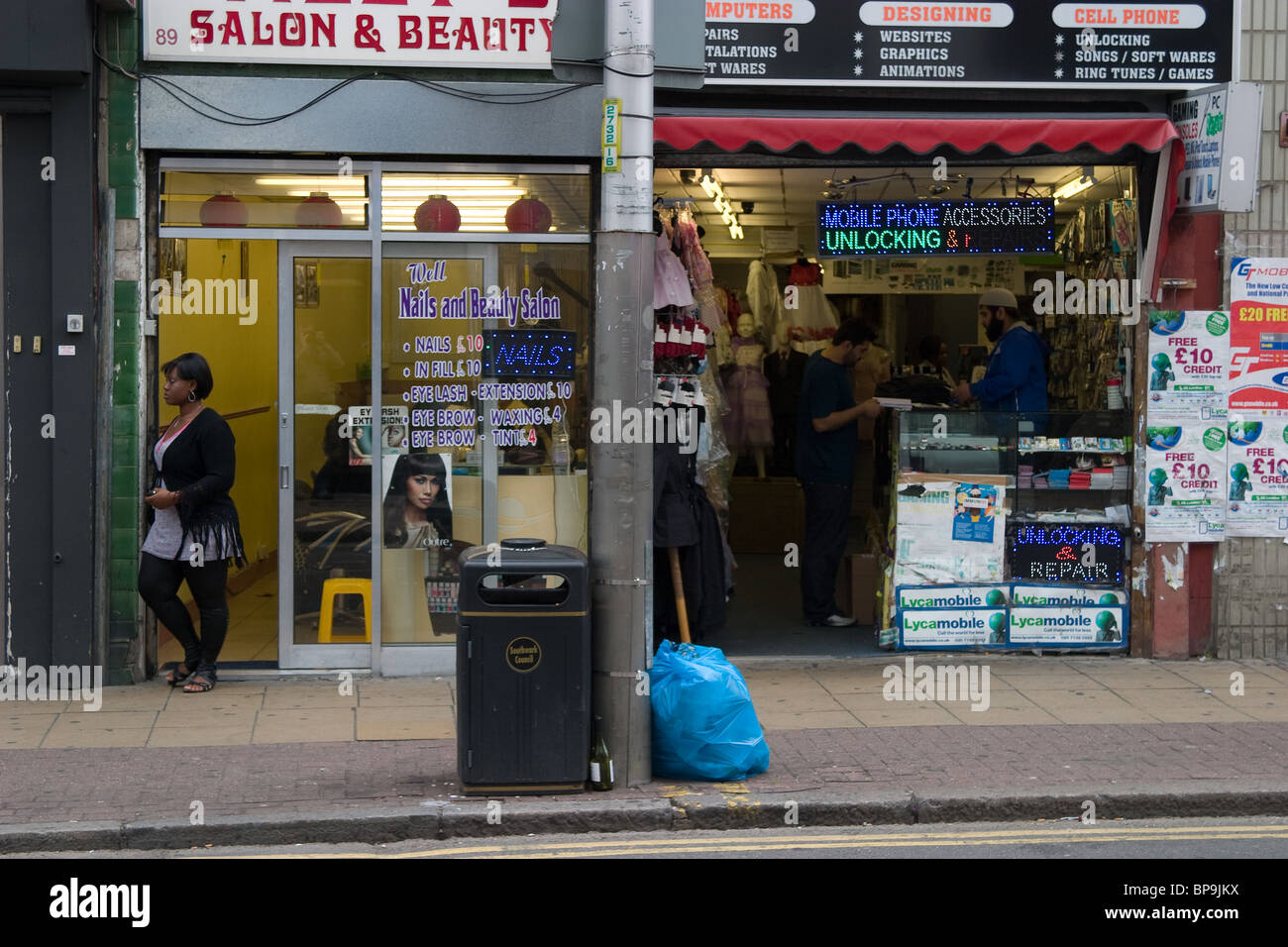 shops peckham south London Stock Photo - Alamy