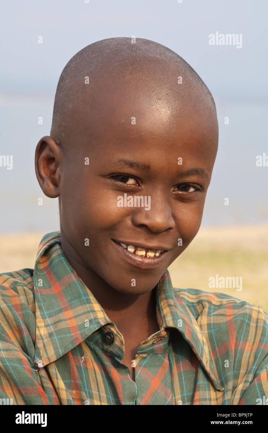 African boy portrait at Nyumba ya Mungu, Kilimanjaro Region, Tanzania ...