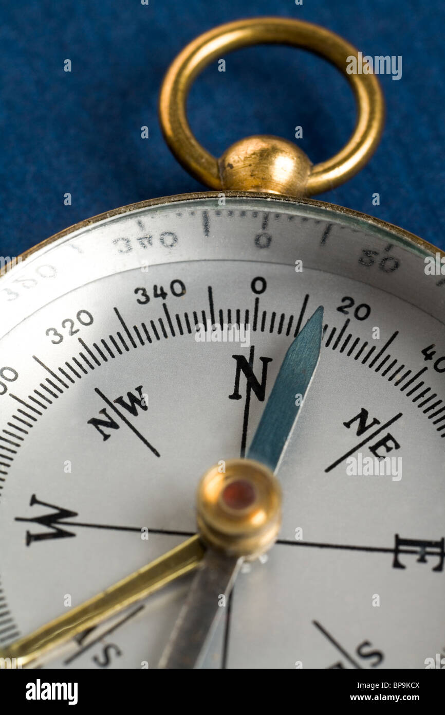 Old Compass close up shot Stock Photo - Alamy