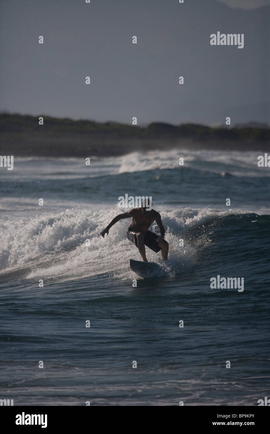 Surfing in Mallorca Spain Stock Photo - Alamy