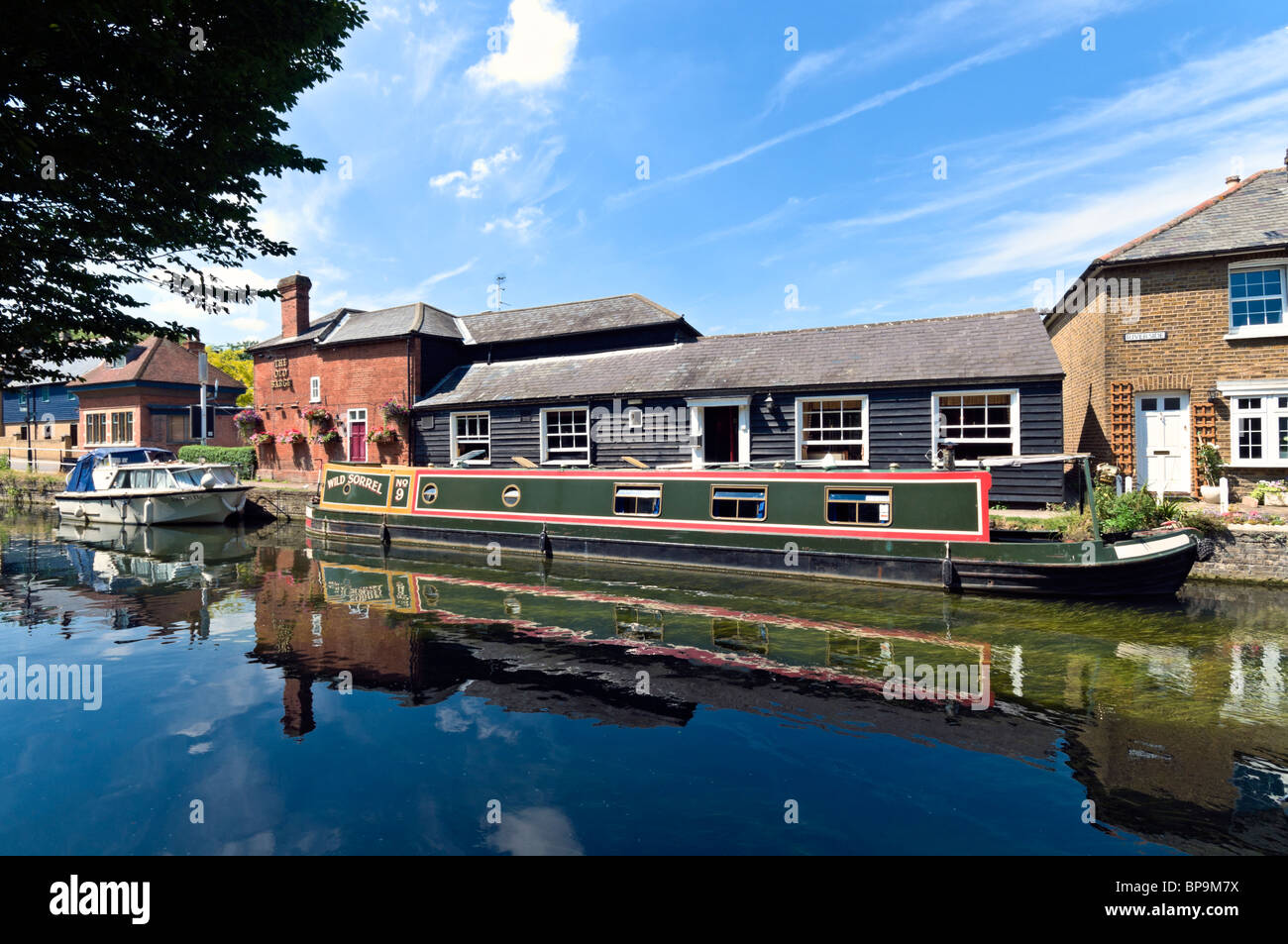 River Lea Navigation Canal, Hertford, United Kingdom Stock Photo - Alamy