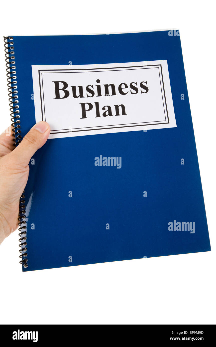 Business Plan and pen with white background Stock Photo - Alamy